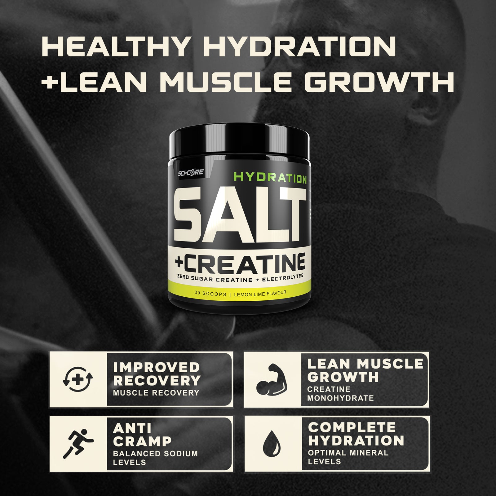 HYDRATION SALT + CREATINE Lemon Lime – SCI-CORE